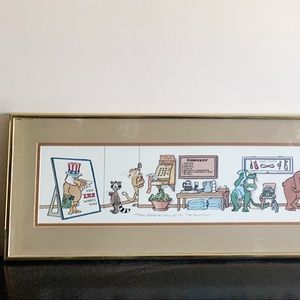 Vintage | Art | Robert Marble Signed Frame Artist The Accountant | Poshmark